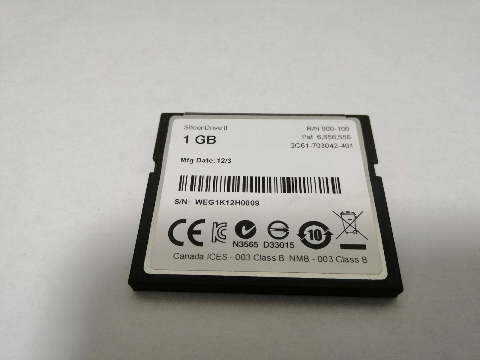 WD SiliconDrive II 1GB PATA CF WD CF Card SSD-C01GI-4626 | eBay