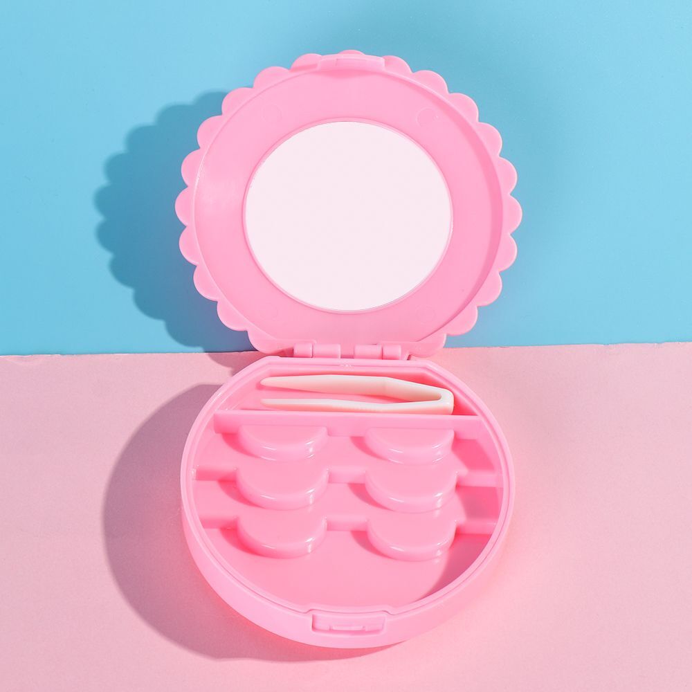 Case Pink False Eyelash Box Makeup Tool Lashes Container Box Lashes ...