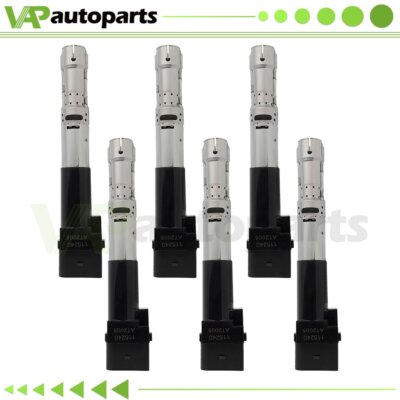 6PCS Ignition Coil For 2002-2005 VW Jetta Golf V6 2.8L 022905100A UF404 ...