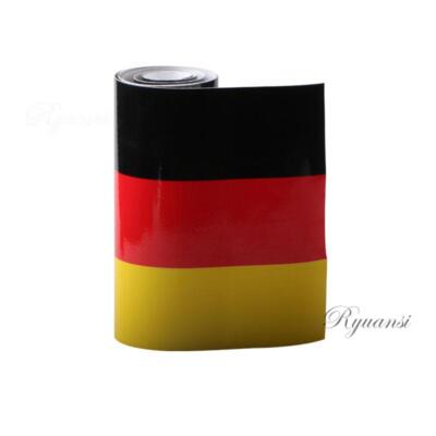 GERMANY Racing Flag Sticker Strip Decal Car Hood Body Bumper Roof Vinyl ...