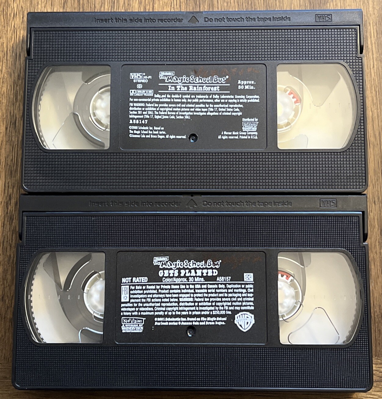 The Magic School Bus - Gets Planted VHS 2001 + In The Rainforest VHS ...