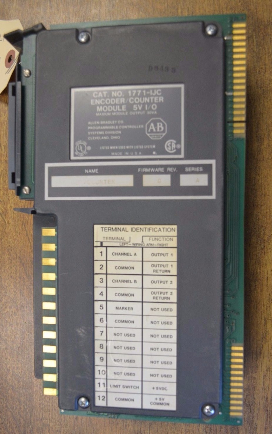 Allen Bradley Encoder/Counter Module 5V I/O 1771-IJC Series A | eBay