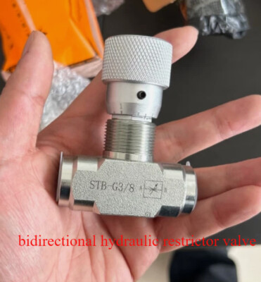 Flow Control bidirectional hydraulic restrictor valve STB-G1/4 STB-G3/8 ...
