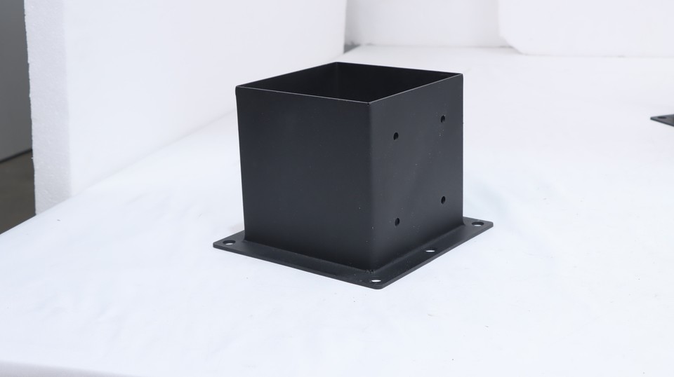 8 Pack 6x6 Post Base Brackets Heavy Duty Wood Post Fence Post Anchor ...