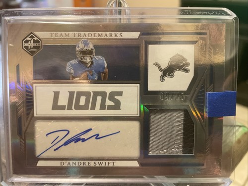 2022 Limited D’Andre Swift Team Trademarks Patch Auto Autograph #/25 ...