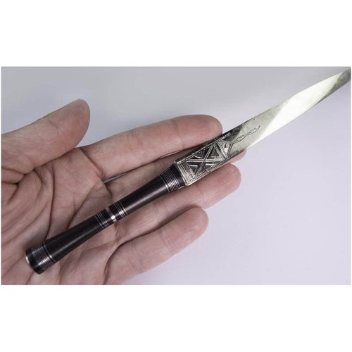 Vintage Antique Moroccan Tuareg Bronze African Jammbiya Dagger Koummya ...