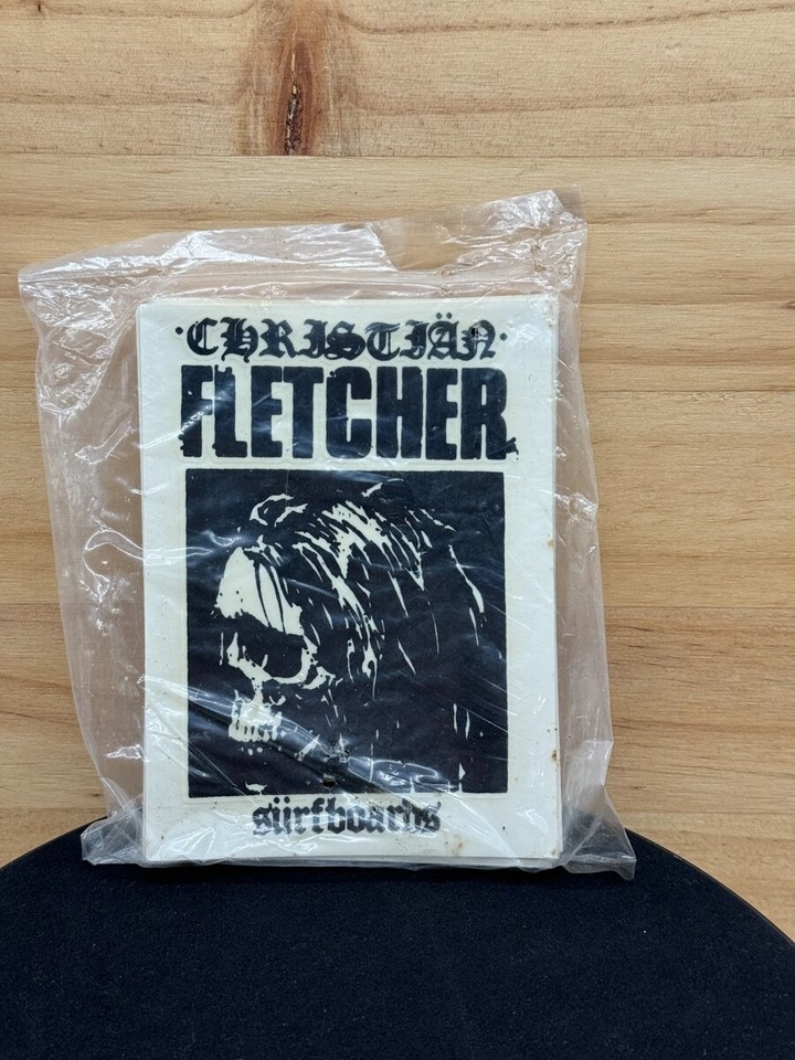 VINTAGE CHRISTIAN FLETCHER SURFBOARDS SKULL CLEAR STICKER RARE! | eBay
