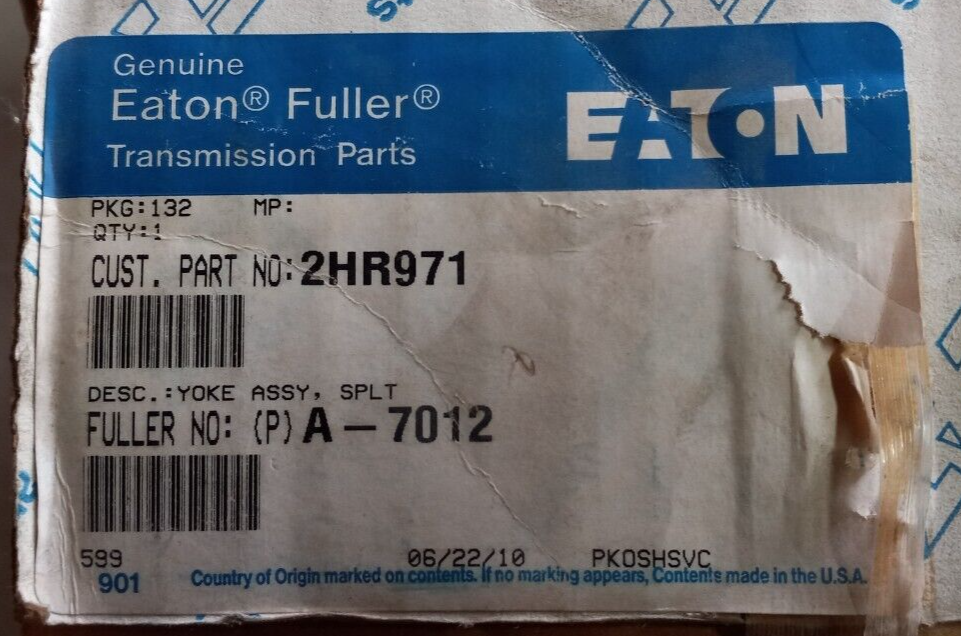 Eaton Fuller- Yoke assembly SPLT #A-7012 | eBay
