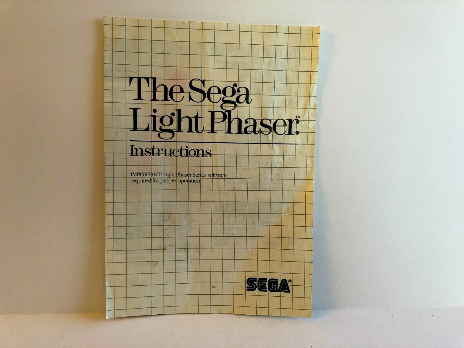 Sega Light Phaser Instructions Manual ONLY Insert Authentic | eBay