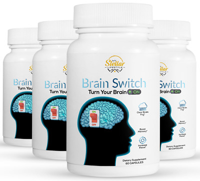 4 Pack Brain Switch, boost memory & increase focus-60 Capsules x4 | eBay