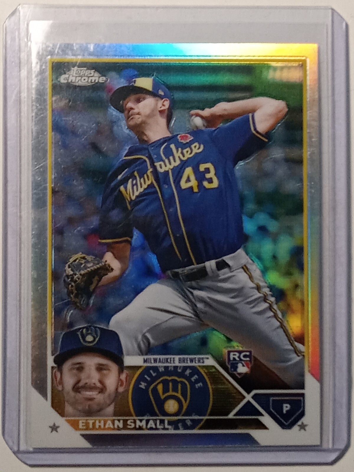 Ethan Small 2023 Topps Chrome RC Refractor No.46 Milwaukee Brewers | eBay