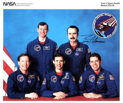 James D. Adams Signed Shuttle Crew Photo | eBay