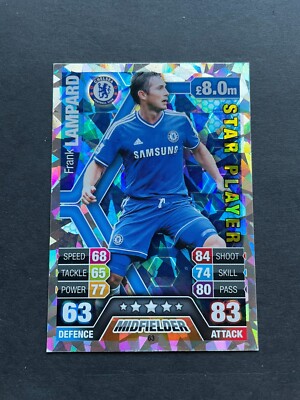 2013-14 Topps Match Attax Frank Lampard Star Player Card #63 Chelsea ...