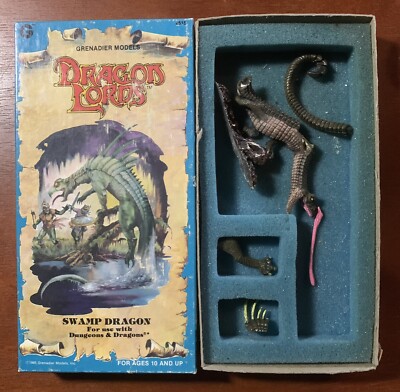 Vintage Grenadier Dragon Lords 2518 Swamp Dragon D&D MIB | eBay