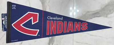 CLEVELAND INDIANS COOPERSTOWN COLLECTION MLB BASEBALL VINTAGE PENNANT ...