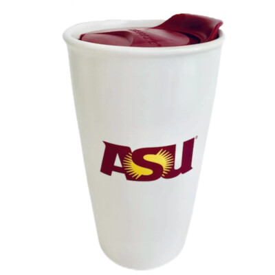 Starbucks ASU Arizona State University ceramic travel mug 12oz Tumbler ...
