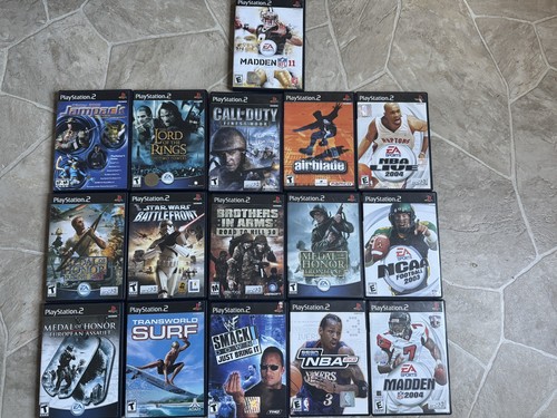 Sony Playstation 2 PS2 Game Lot Bundle 16 Games Madden Call Of Duty ...
