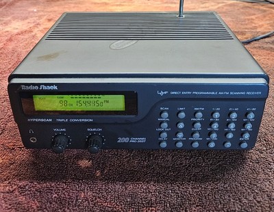 Radio Shack Pro-2037 Scanning Receiver AM/FM UVHF Triple Conversion 200 ...