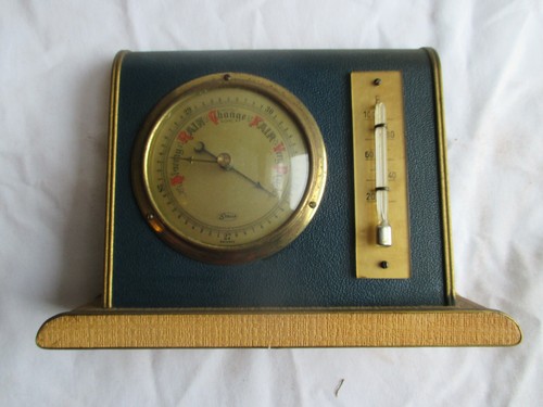 Vintage German Stellar Desk Barometer Stormy Rain Change Fair Very Dry ...