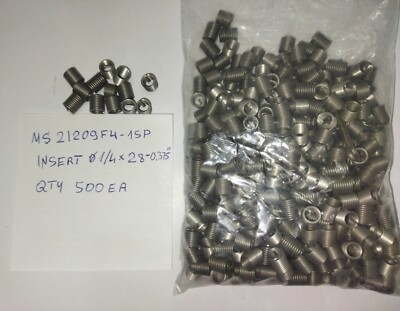 P/N MS21209F4-15P - INSERT, SCREW THREAD, COARSE AND FINE, SCREW ...