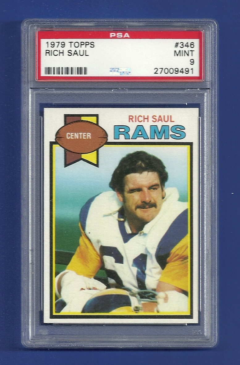 1979 TOPPS #346 RICH SAUL PSA 9 MINT ONLY 21 HIGHER LOS ANGELES RAMS | eBay