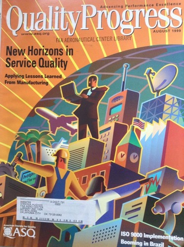 Quality Progress Magazine New Horizons Service August 1999 FAL ...