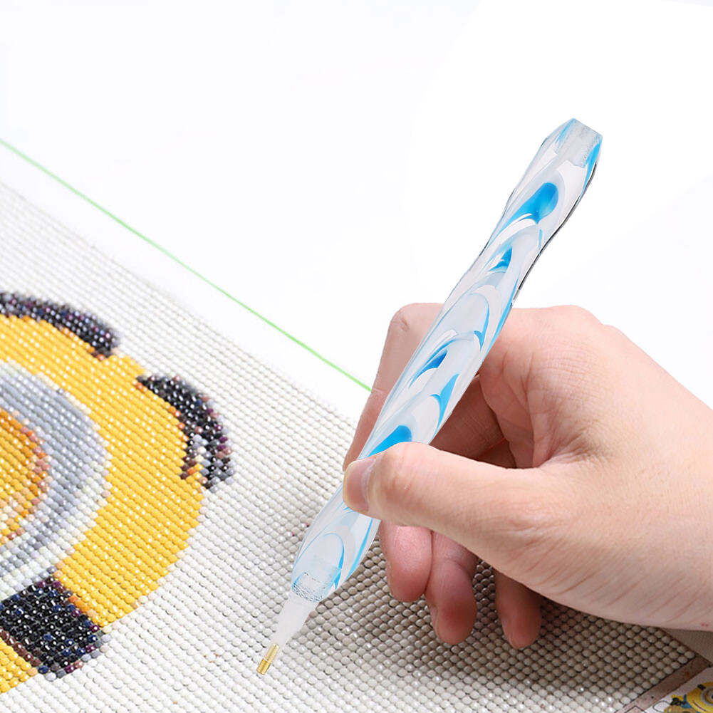 DIY Diamonds Painting Pen Corrugated Mosaic Pens Rotary Push for Kids ...