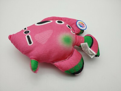 Nanco Bright Pink Green Fish 10" Plush Stuffed Animal Toy w tag. | eBay