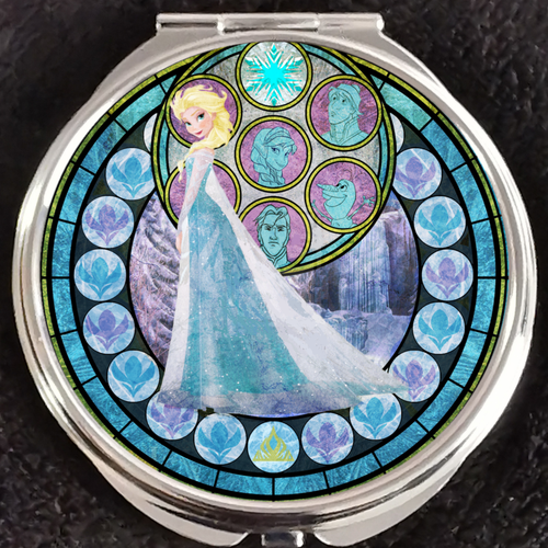 Queen Elsa Princess Anna Frozen Disneyland Disney World Makeup Compact ...