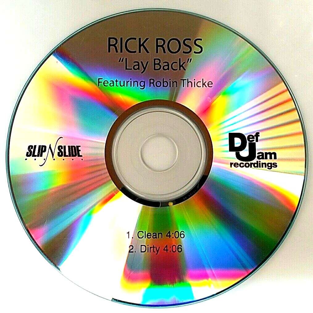 (CD) Rick Ross Feat. Robin Thicke ‎– Lay Back, Promo, Single, 2 Tracks ...