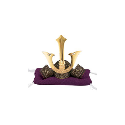 Japanese Samurai Kabuto helmet - Mouri Motonari - with cushion, box | eBay