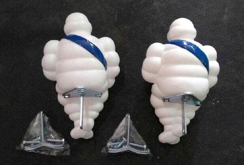 2 Pcs of 10" MICHELIN MAN doll Figure Bibendum Advertise Tire | eBay