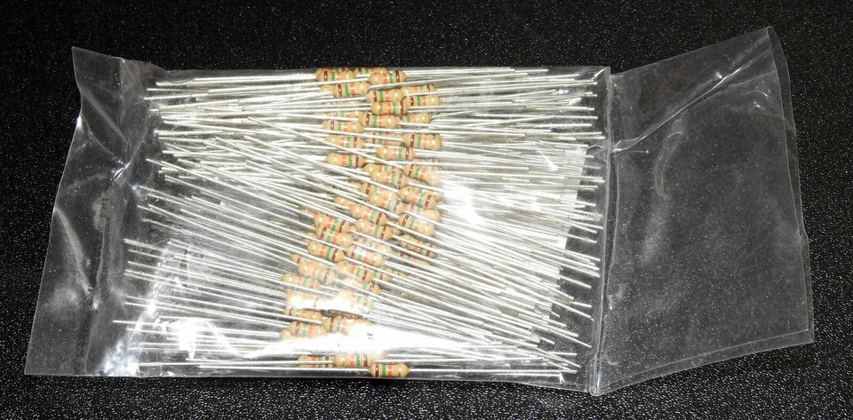 200 pieces 15,000 Ohm ¼ watt 5% Carbon Film Resistor Individual pieces ...