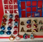 Vintage Shiny Brite & Holly Glass Christmas Ornaments Indents Poland ...