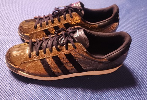 Adidas Size 12 Gold Shell Toe Court Shoes | eBay