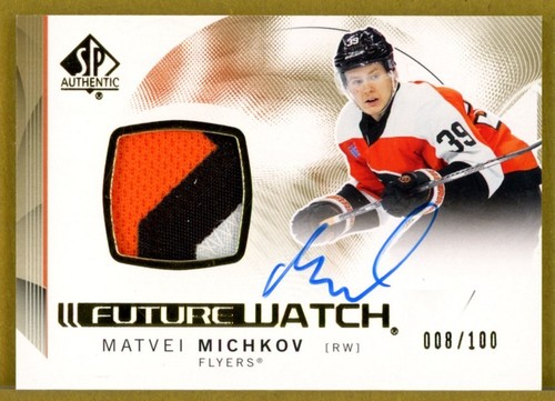 2024-25 SP Authentic Future Watch Limited #185 Matvei Michkov RC PATCH AUTO /100 | eBay