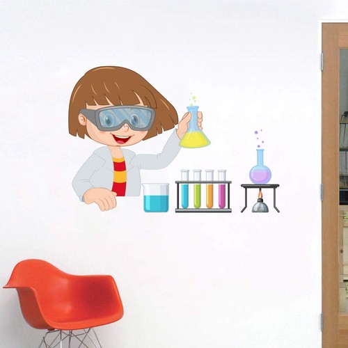 Kids Laboratory Vinyl Wall Stickers Mural Diy Home Room Wall Decor ...
