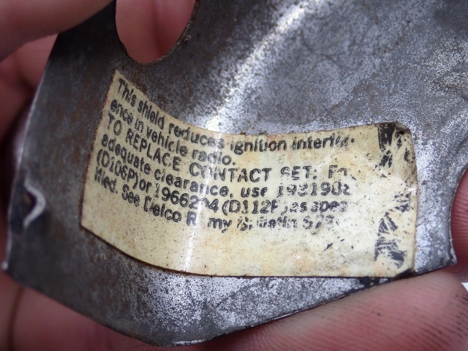 OEM GM Delco Remy Distributor Points Shields Chevy Buick Pontiac Olds ...