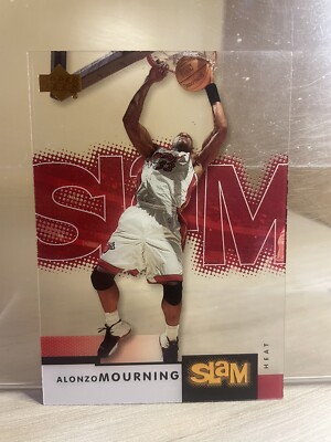 2000-01 Upper Deck Slam Miami Heat Basketball Card #28 Alonzo Mourning ...