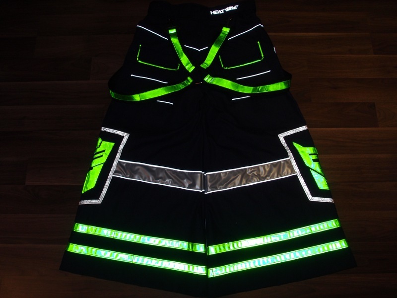 Heatwave phat pants rave gear reflective dance wear hardstyle reflector ...