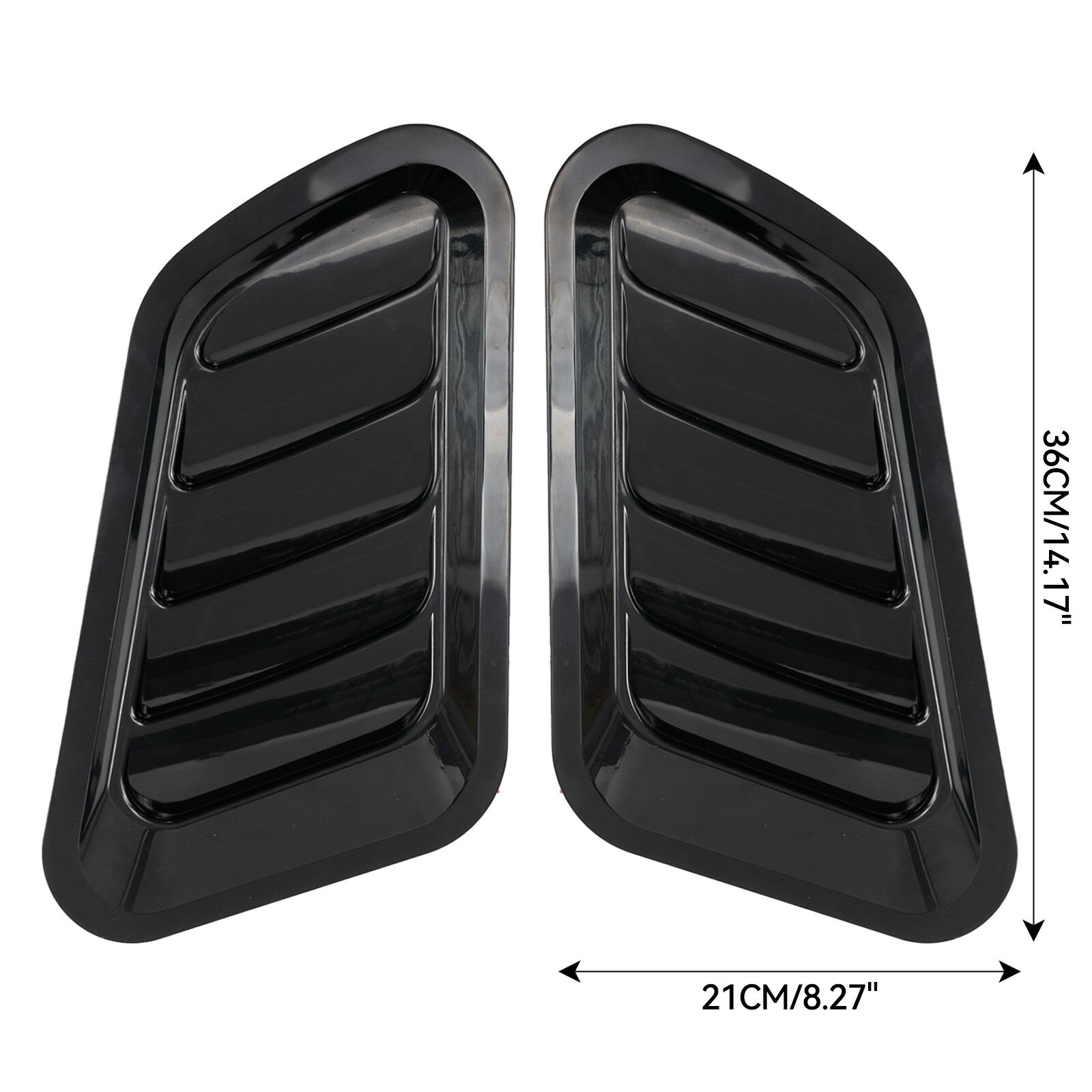 Car Fender Bonnet Air Flow Intake Side Vent Moulding Decal Trim Stick ...