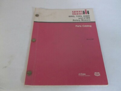 Case 60RS 72RS 60MB and 61MB Rotary Mowers Parts Catalog | eBay