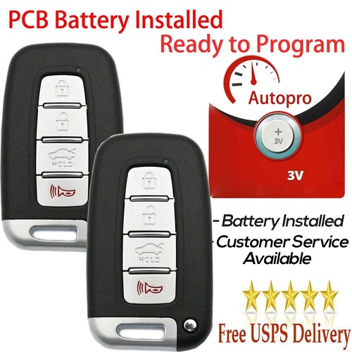 2 For 2011 2012 2013 2014 Hyundai Sonata Keyless Entry Smart Remote Car ...