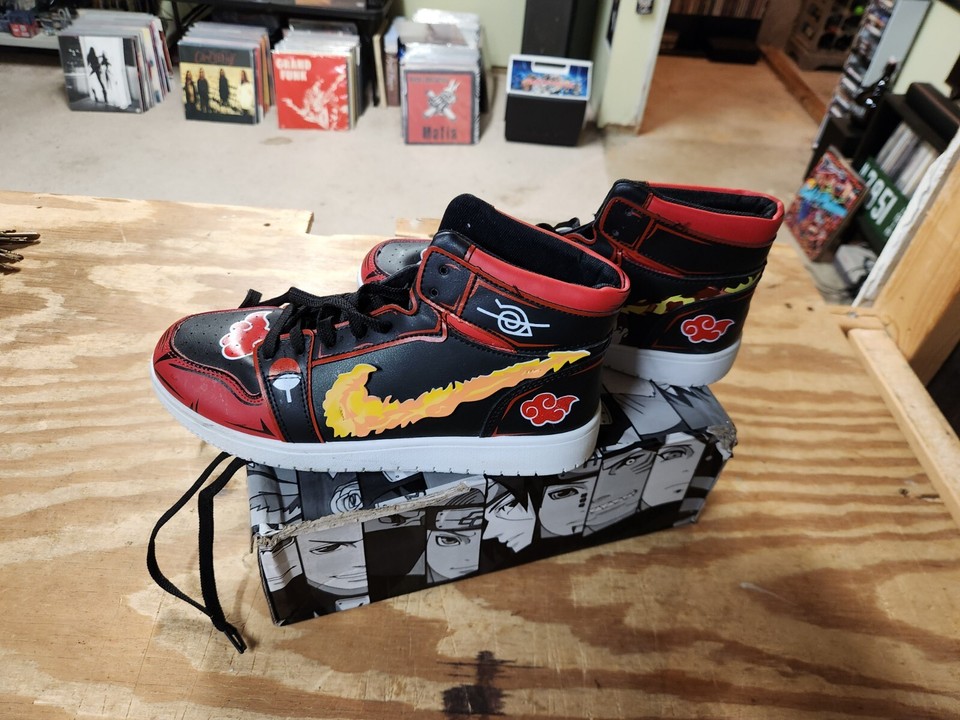 Itachi Uchiha Fireball Akatsuki J-Force Shoes Kids Size 9 / 41 | eBay UK