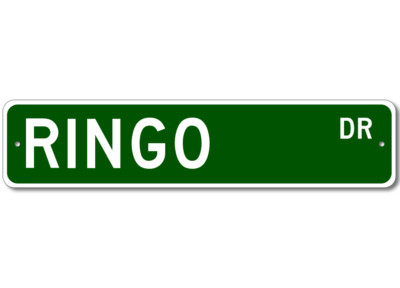 Ringo Drive Street Sign Personalized Custom Last Name Metal Sign ...