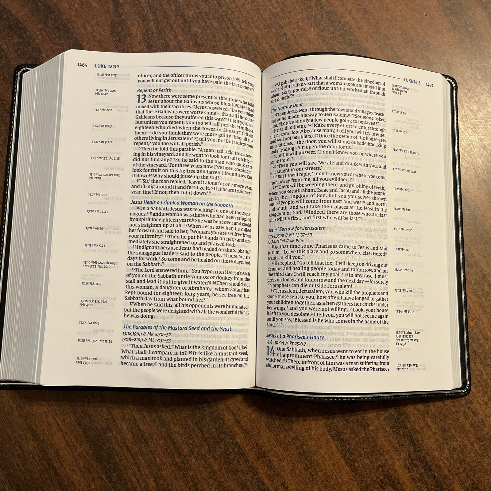 NIV Side-Column Reference Bible, Wide Margin, Leathersoft, Comfort ...