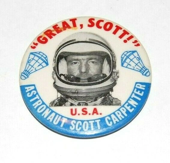 Mercury Nasa Logos Buttons