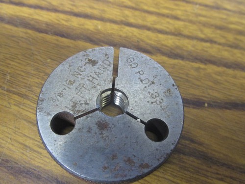 Go Thread Ring Gage 3/8"-16 NC-3 LEFTHAND | eBay