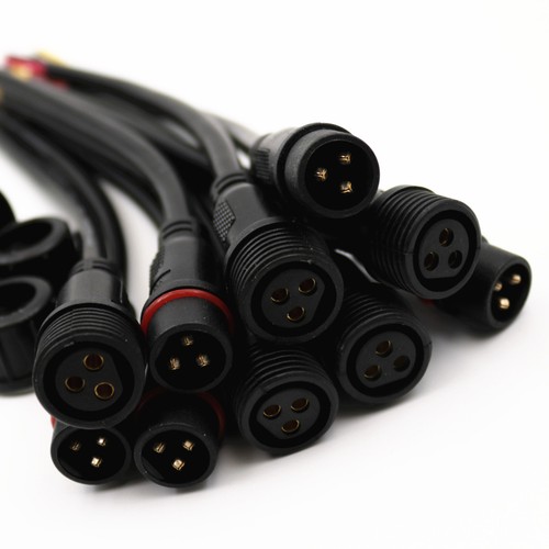 5Pairs IP65 3 Pin 18AWG LED Strips Male Female Waterproof Wire Cable ...