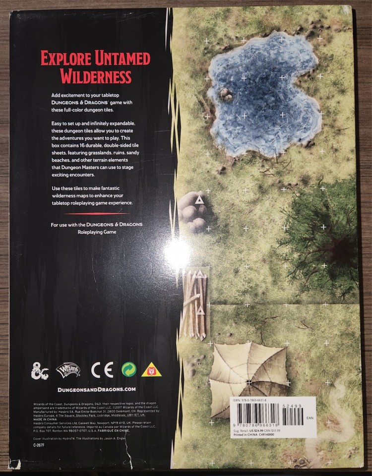 D&D Dungeon Tiles Reincarnated - Wilderness, RPG Terrain Map Tiles | eBay